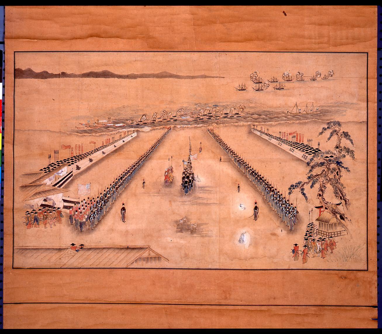 ペリー横浜上陸図 | ToMuCo - Tokyo Museum Collection