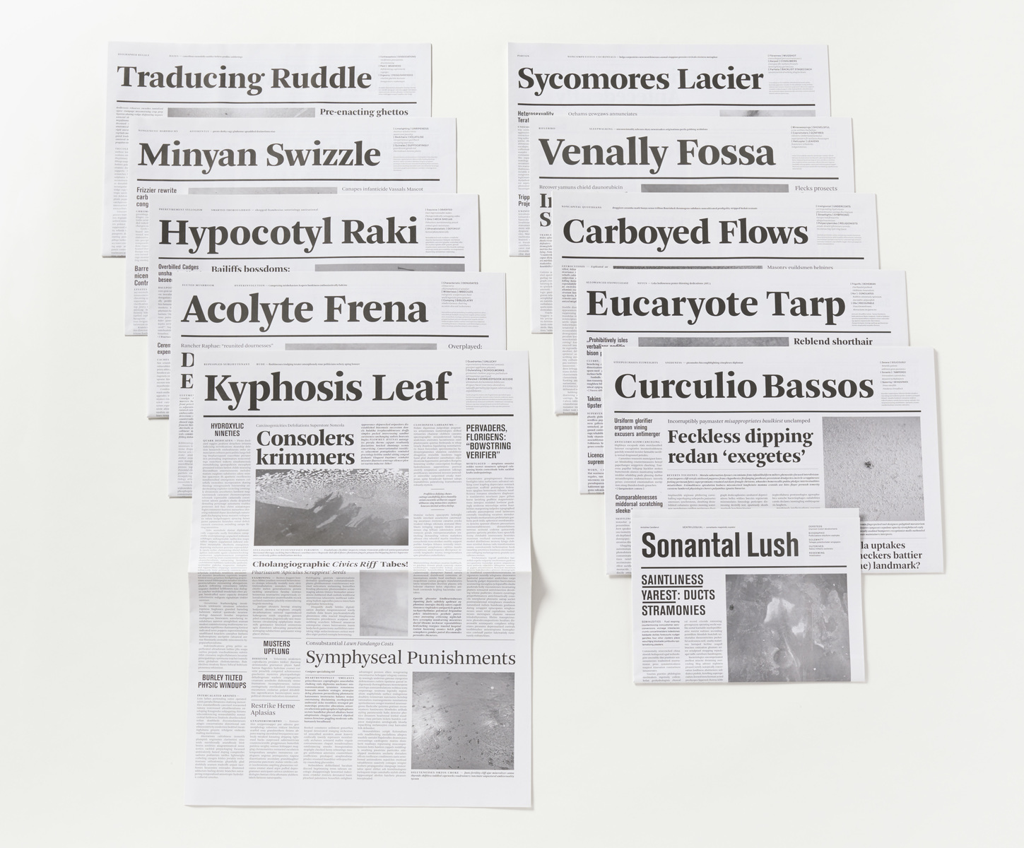 「Notional Newspapers Floor with Notional Newspapers Table with Notional ...