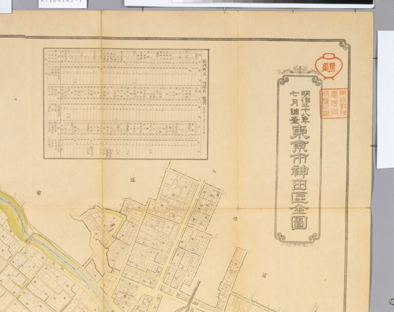 明治28年7月調査東京市十五区全図 2 東京市神田区全図 | ToMuCo - Tokyo Museum Collection