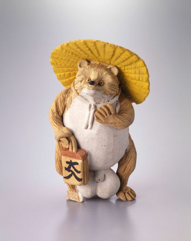 土人形 笠懸狸 | ToMuCo - Tokyo Museum Collection